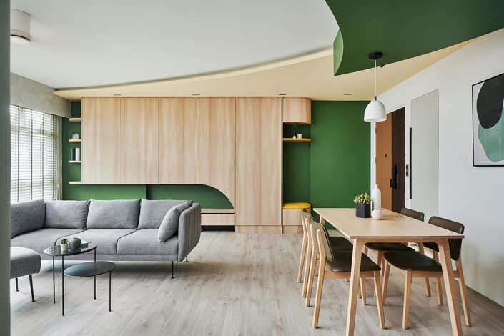 A Fun and Friendly HDB Flat Full of Curves and Colourful Features ...
